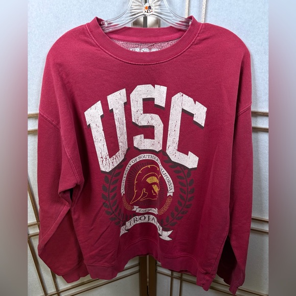 Shirts | Vintage Usc University Of Southern California Red Crewneck ...